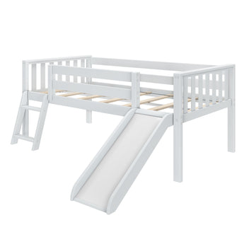 Soren Ultra Low Loft Bed With Slide – Max and Lily